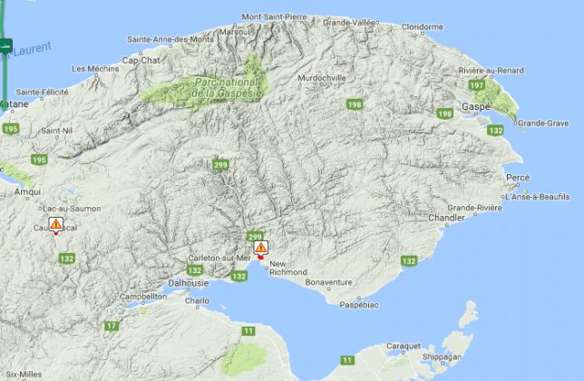 Réouverture de la route 299 - Radio Gaspésie